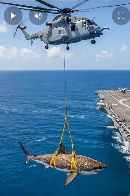The Unlikely Airlift: Giant Shark Operation Unfolds